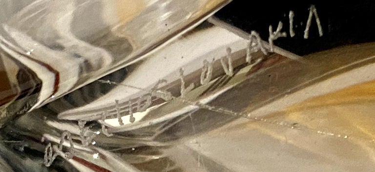 Karl Palda Design Czech Glass Vase at 1stDibs