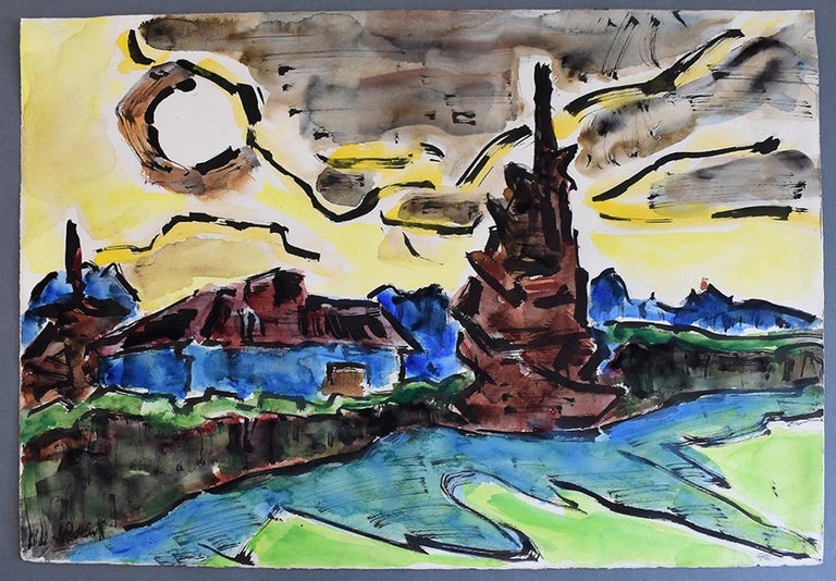 Karl Schmidt-Rottluff - Animated Autumn Landscape For Sale at 1stDibs