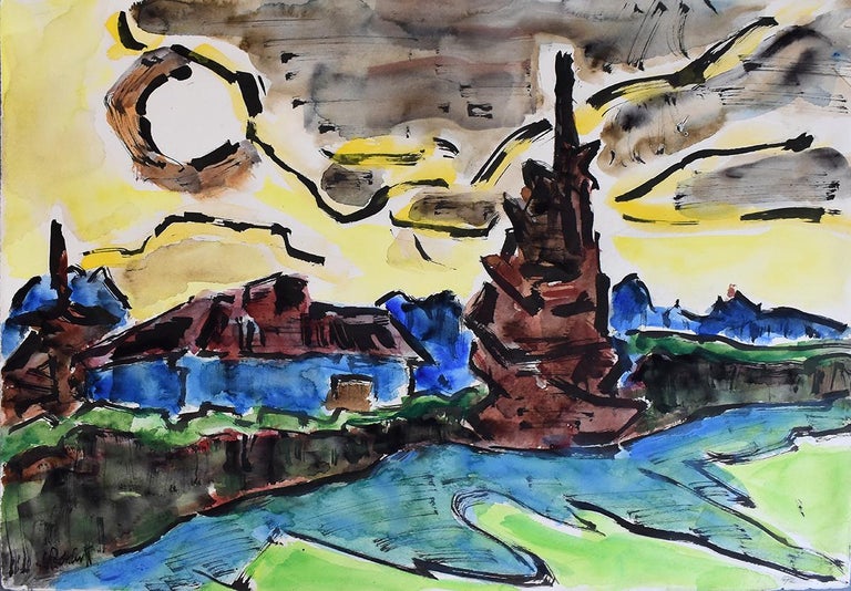 Karl Schmidt-Rottluff - Animated Autumn Landscape For Sale at 1stDibs