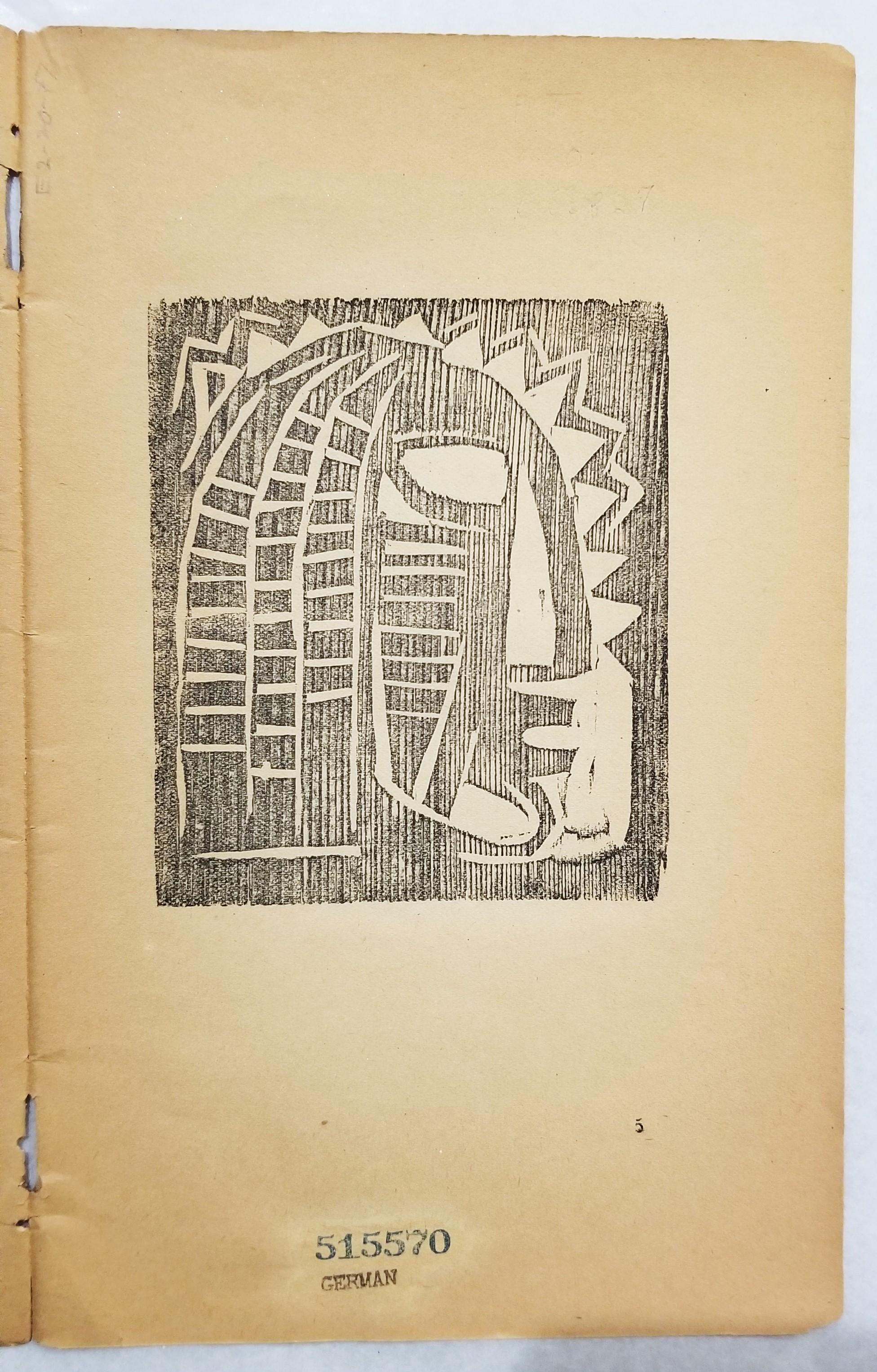 Karl Schmidt-Rottluff - Männlicher Kopf im Profil (Male Head in Profile ...