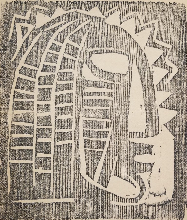 Karl Schmidt-Rottluff - Männlicher Kopf im Profil (Male Head in Profile ...