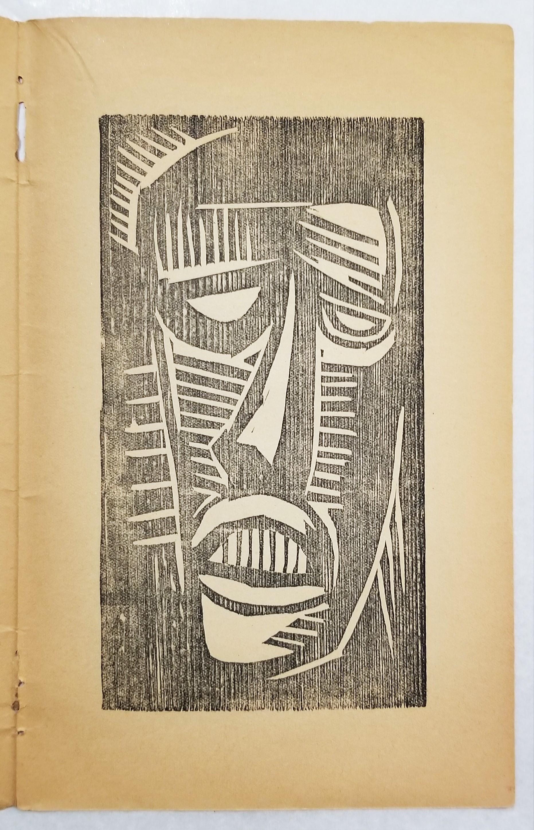 Karl Schmidt-Rottluff - Männlicher Kopf von vorn (Male Head from the ...