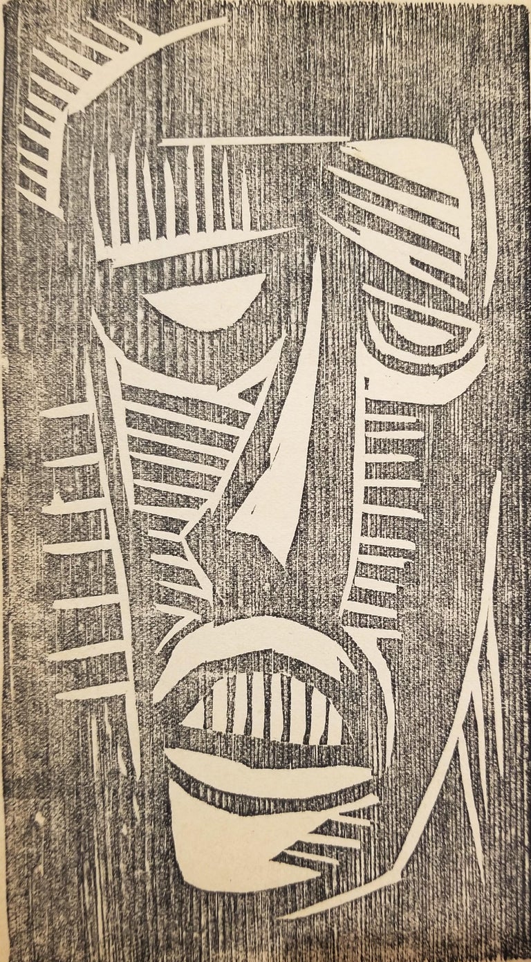 Karl Schmidt-Rottluff - Männlicher Kopf von vorn (Male Head from the ...