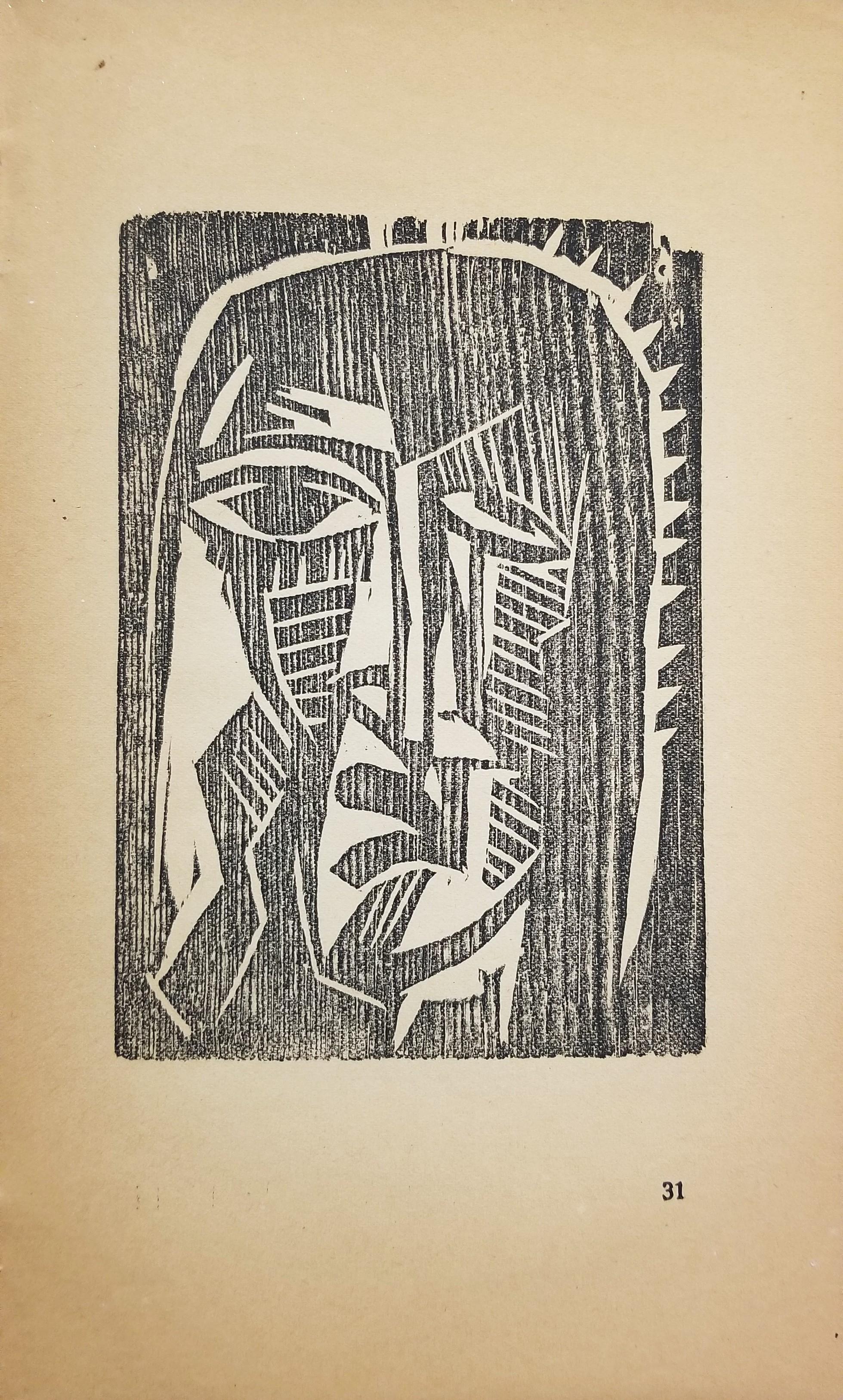 Karl Schmidt-Rottluff - Weiblicher Kopf (Female Head) For Sale at 1stDibs