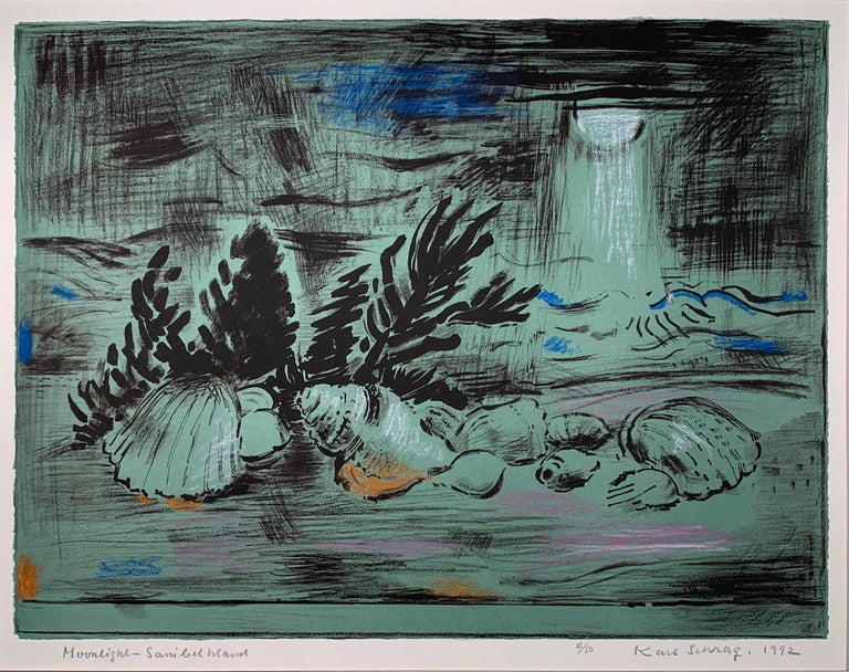 Karl Schrag - MOONLIGHT - SANIBEL ISLAND at 1stDibs