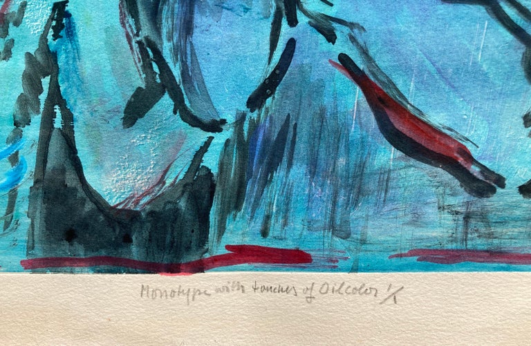 Karl Schrag - SELF PORTRAIT IN A GERMAN MANNER - Large Monotype For ...