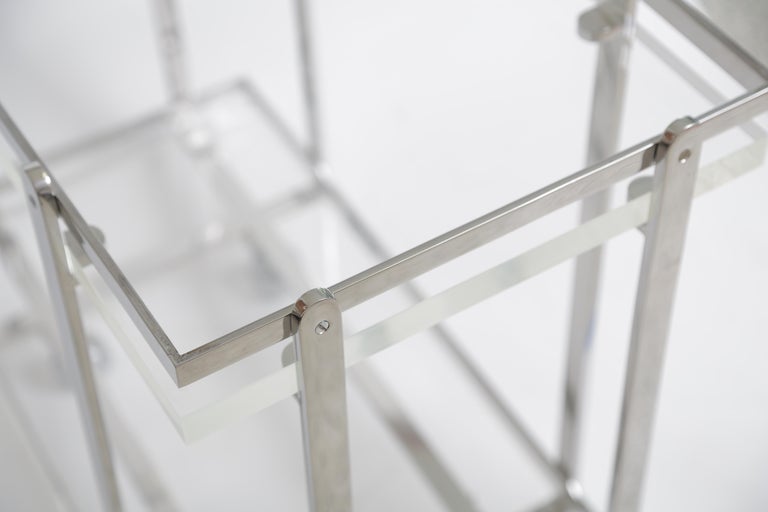 Karl Springer Bar Cart at 1stDibs