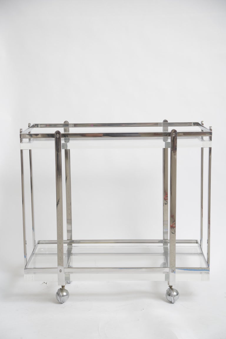 Karl Springer Bar Cart at 1stDibs