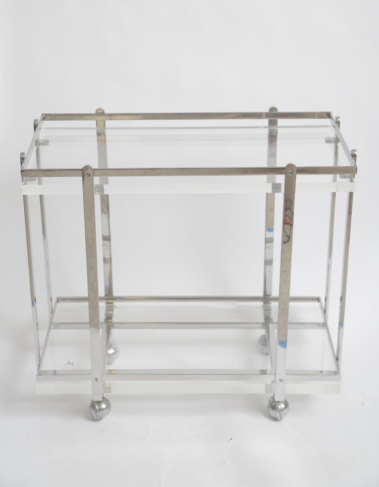 Karl Springer Bar Cart at 1stDibs