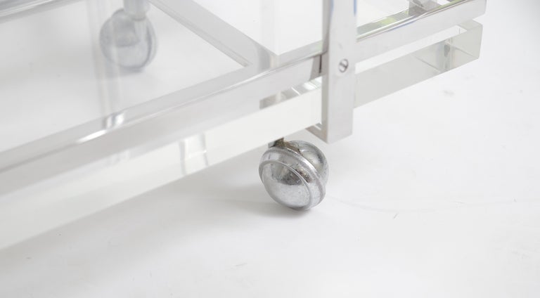 Karl Springer Bar Cart at 1stDibs