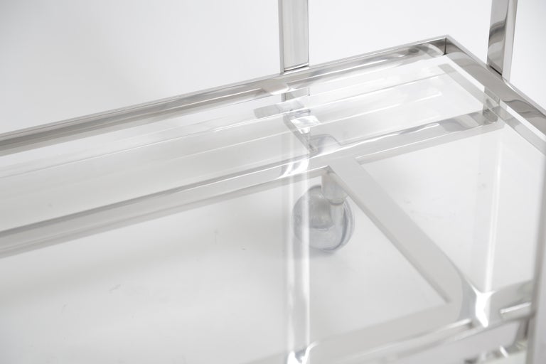 Karl Springer Bar Cart at 1stDibs