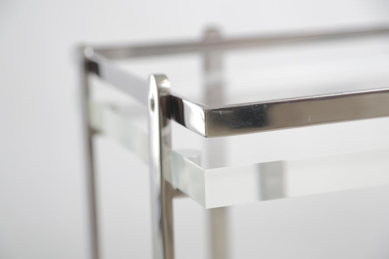 Karl Springer Bar Cart at 1stDibs