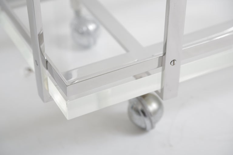 Karl Springer Bar Cart at 1stDibs