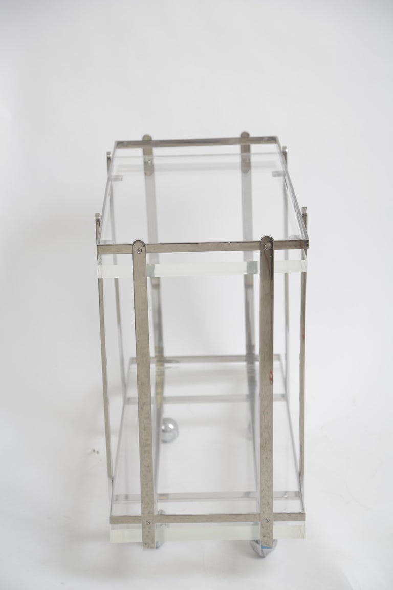 Karl Springer Bar Cart at 1stDibs