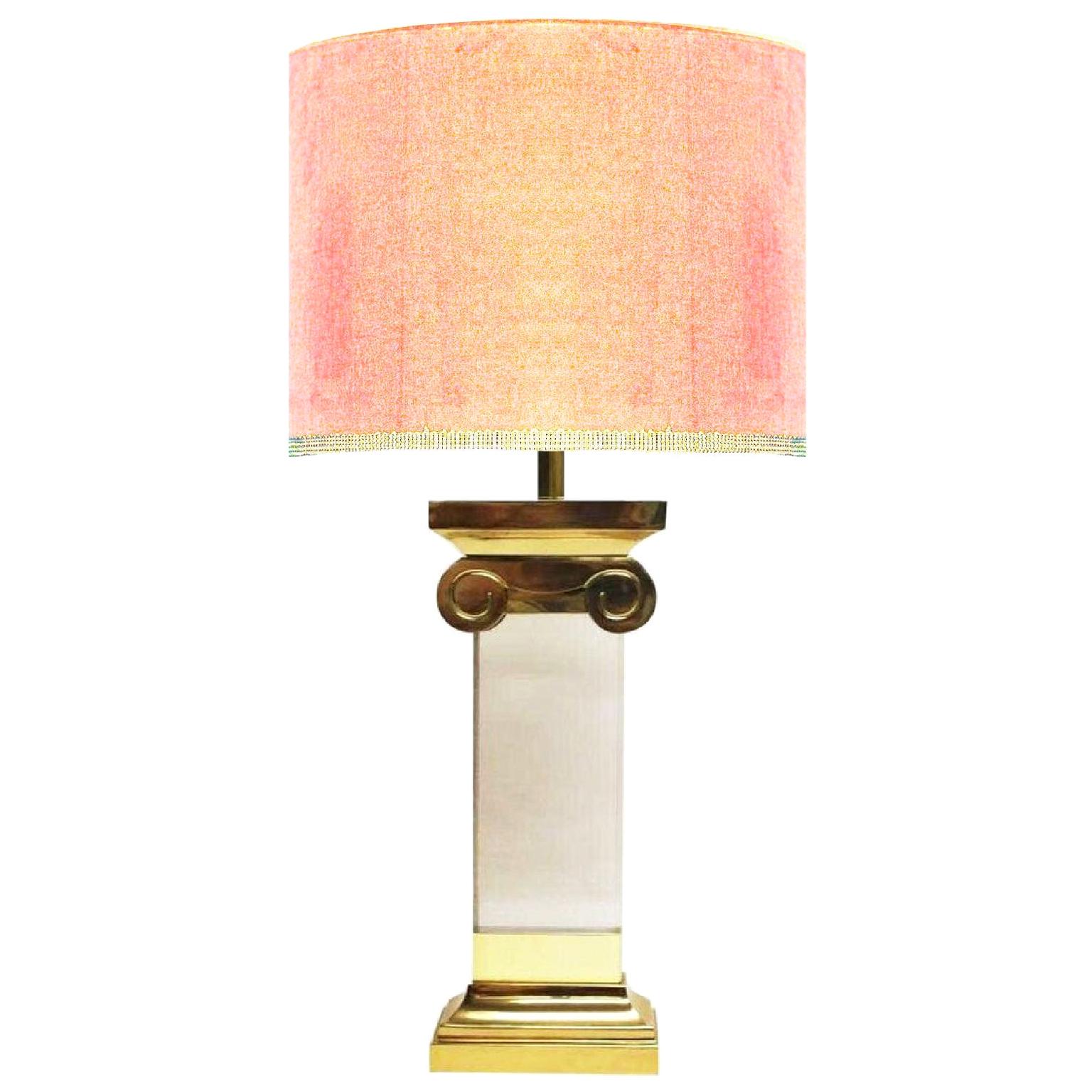 Postmodern Karl Springer Design Metal Ball Lamp For Sale at 1stDibs