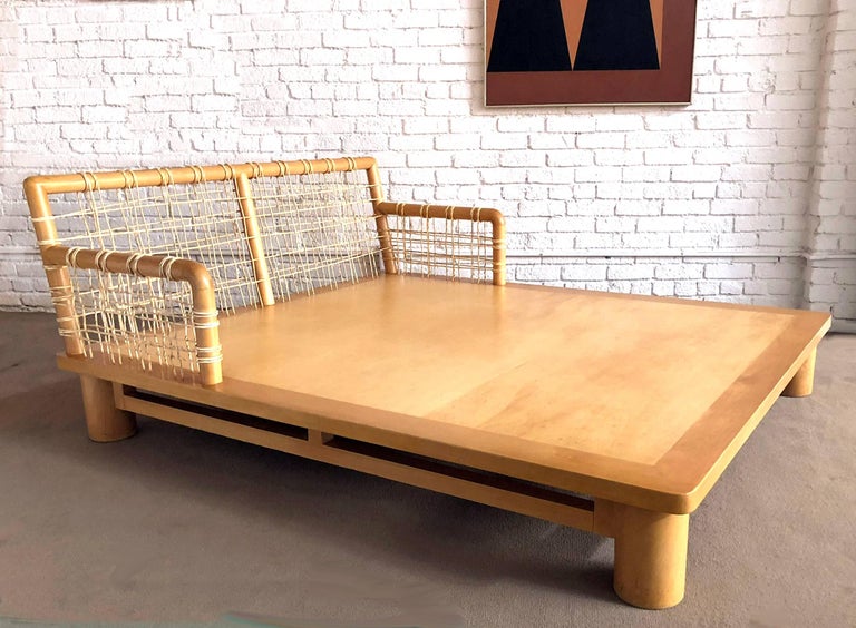 Karl Springer Double Chaise Lounge at 1stDibs | the springer lounge