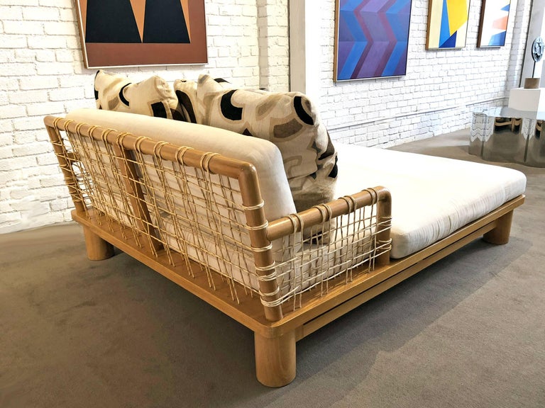 Karl Springer Double Chaise Lounge at 1stDibs | the springer lounge