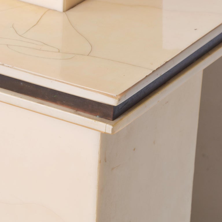 1980s Vintage Karl Springer Modern Dry Bar Service Cabinet Lacquered ...