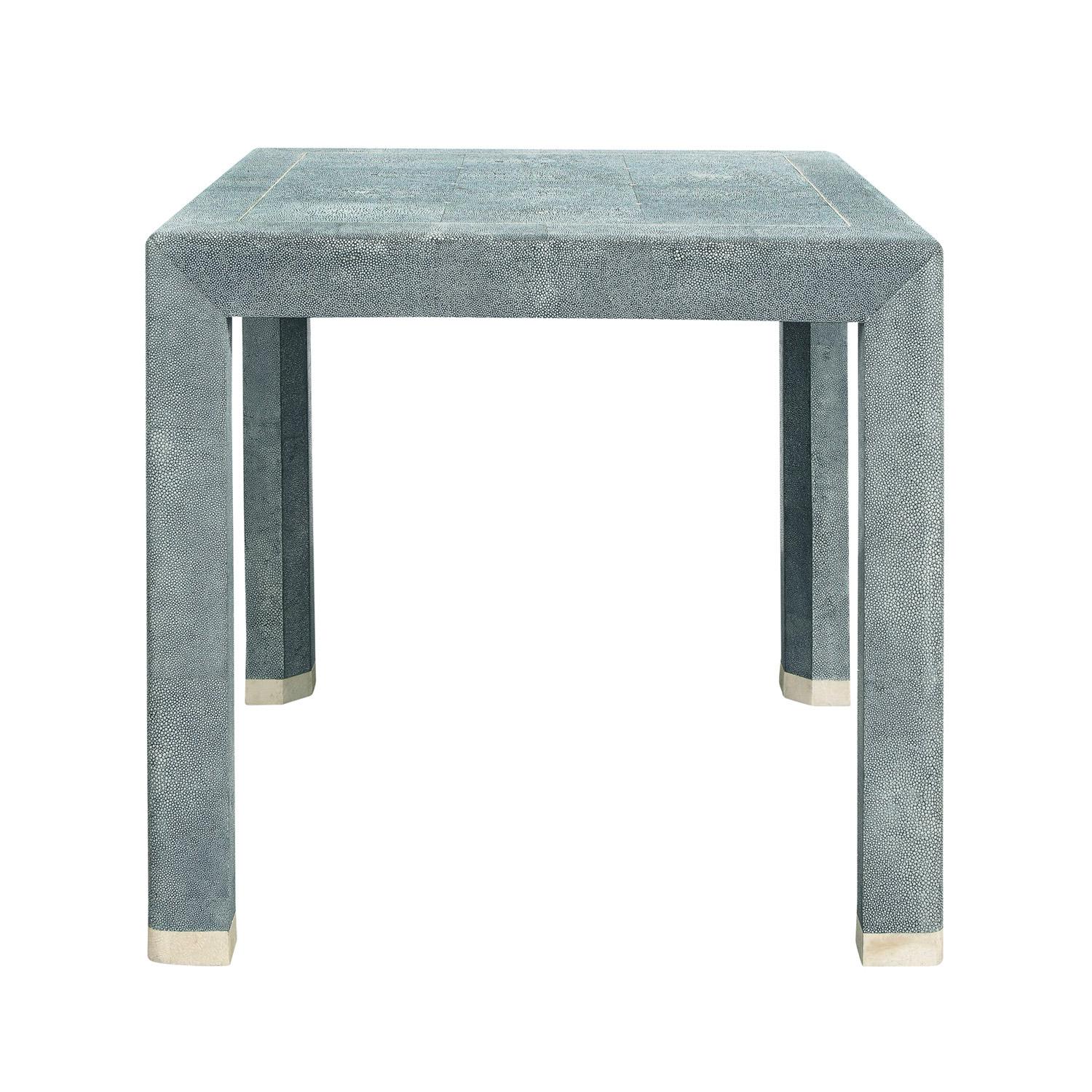 Karl Springer Exceptional End Tables in Shagreen with Bone Inlays 1980s ...