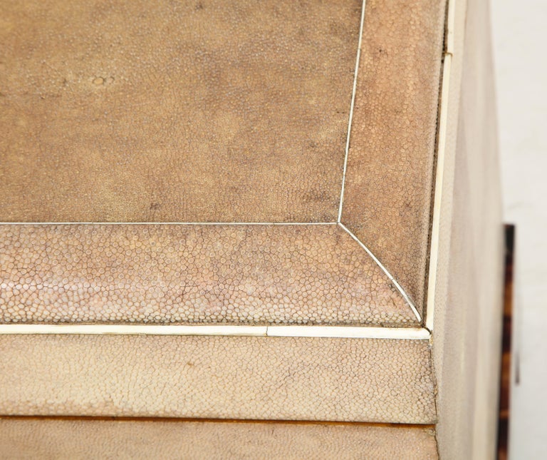 Karl Springer "Kyoto" Shagreen Box For Sale at 1stDibs