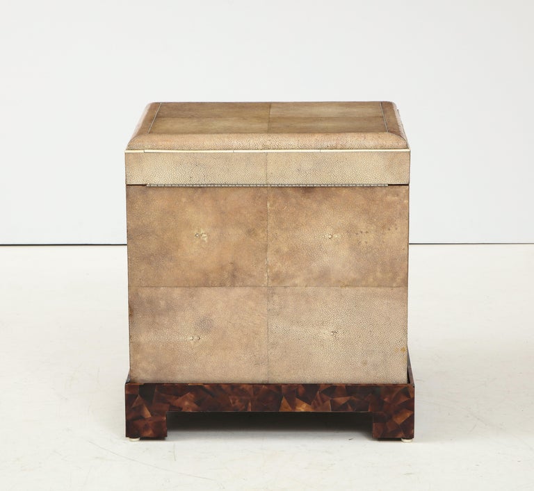Karl Springer "Kyoto" Shagreen Box For Sale at 1stDibs