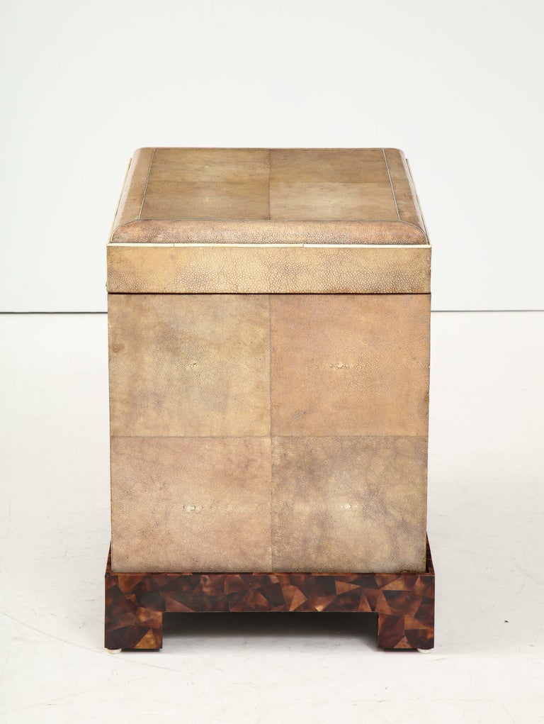 Karl Springer "Kyoto" Shagreen Box For Sale at 1stDibs