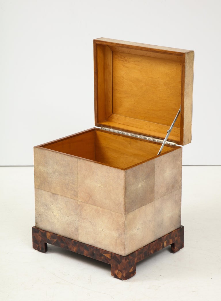 Karl Springer "Kyoto" Shagreen Box For Sale at 1stDibs