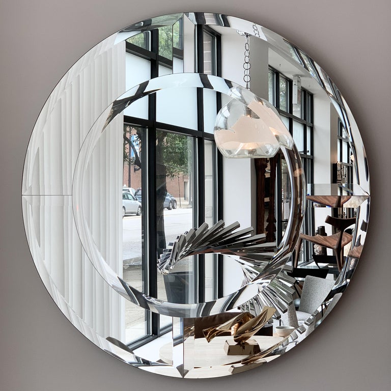 Karl Springer Large Saturn Wall Mirror at 1stDibs