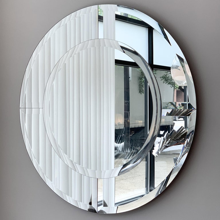 Karl Springer Large Saturn Wall Mirror at 1stDibs