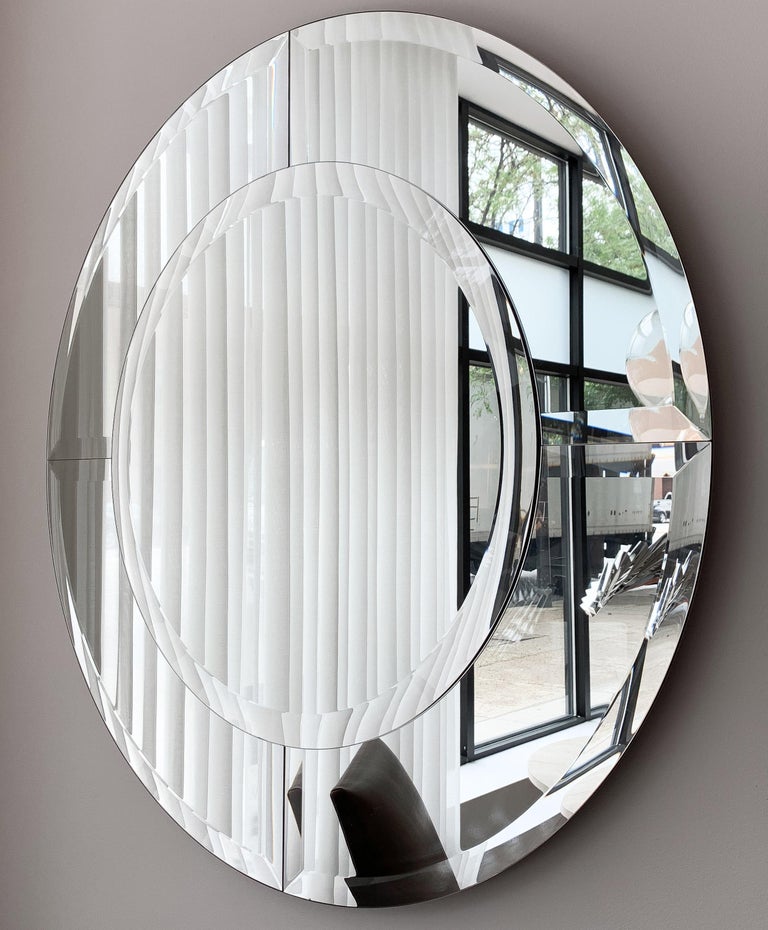 Karl Springer Large Saturn Wall Mirror at 1stDibs