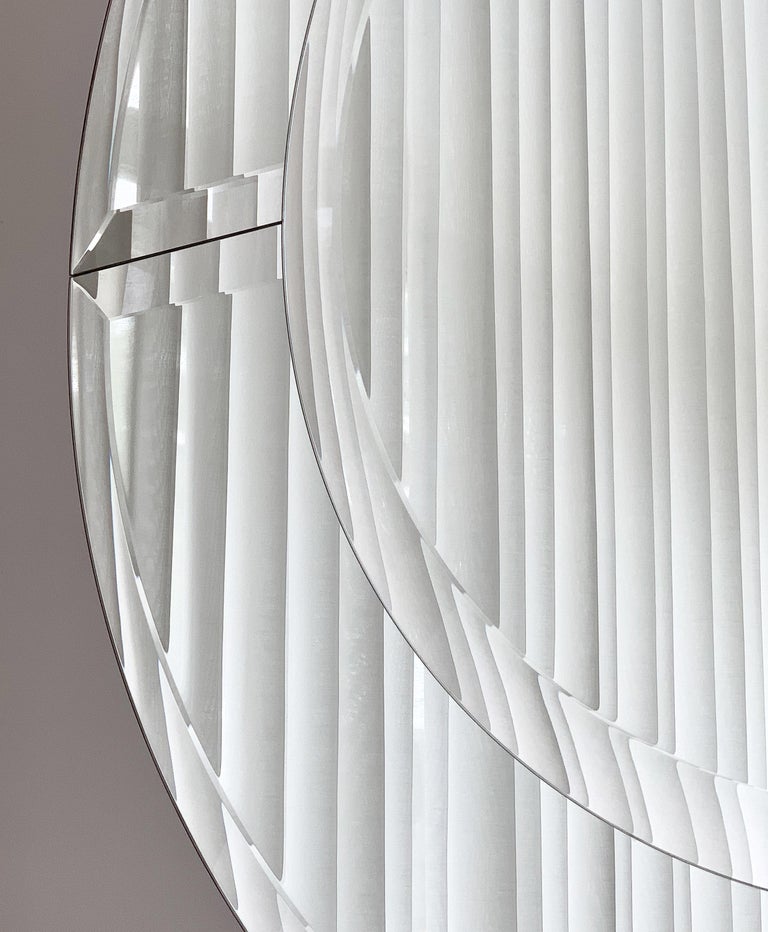 Karl Springer Large Saturn Wall Mirror at 1stDibs