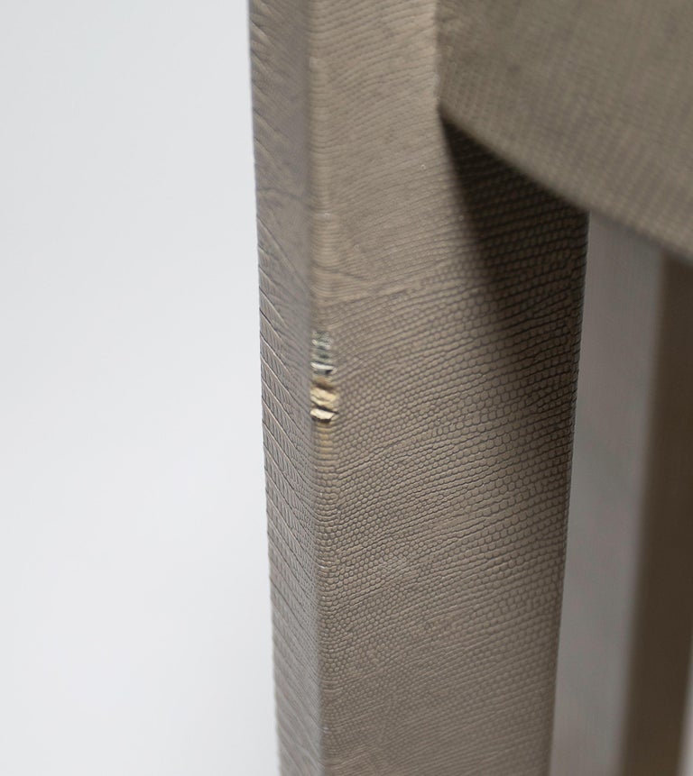 Karl Springer Leather Bar Stools For Sale at 1stDibs