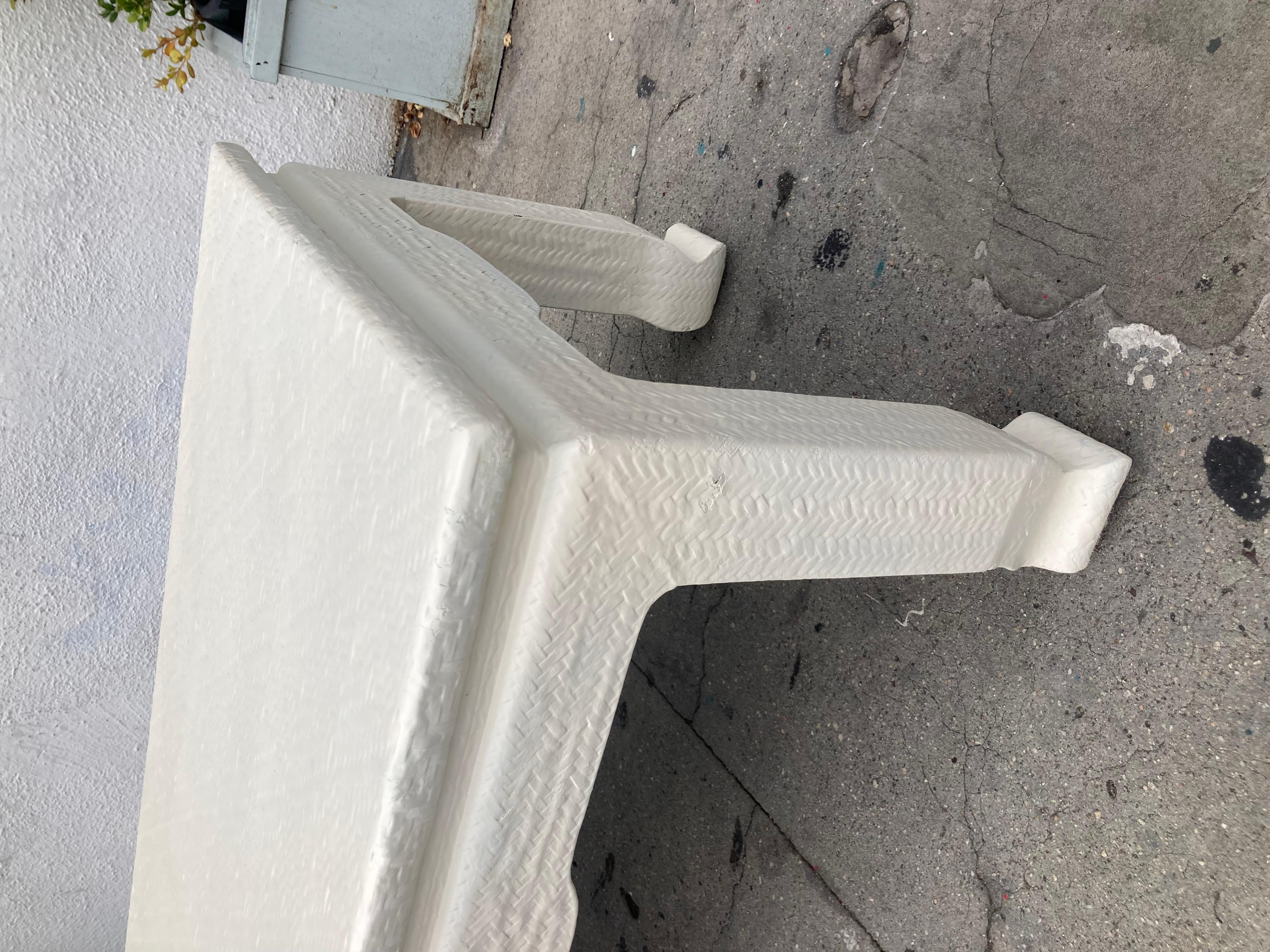 Karl Springer Linen Wrapped Elongated Chinoiserie Coffee Table For Sale ...