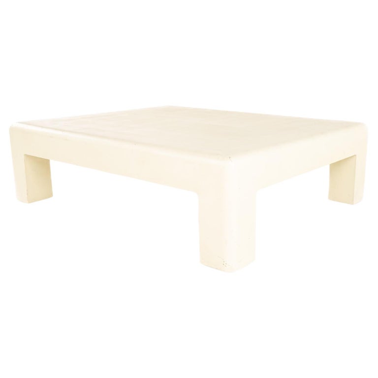 Karl Springer Mid Century Signed Python Skin Coffee Table at 1stDibs