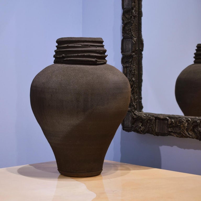 Karl Springer Monumental Artisan Ceramic Urn 1981 'Signed' For Sale at ...