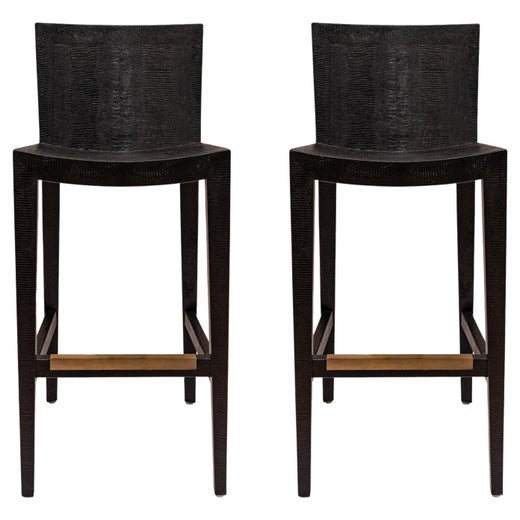 Karl Springer Angular Leg Desk in Ivory Lacquered Goatskin at 1stDibs