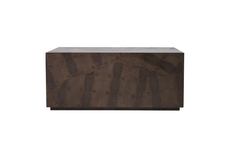 Karl Springer Python Snakeskin Coffee Table For Sale at 1stDibs