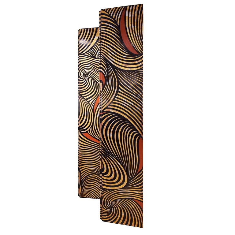 Karl Springer Rare 4-Panel "Coromandel Screen", 1986 at 1stDibs