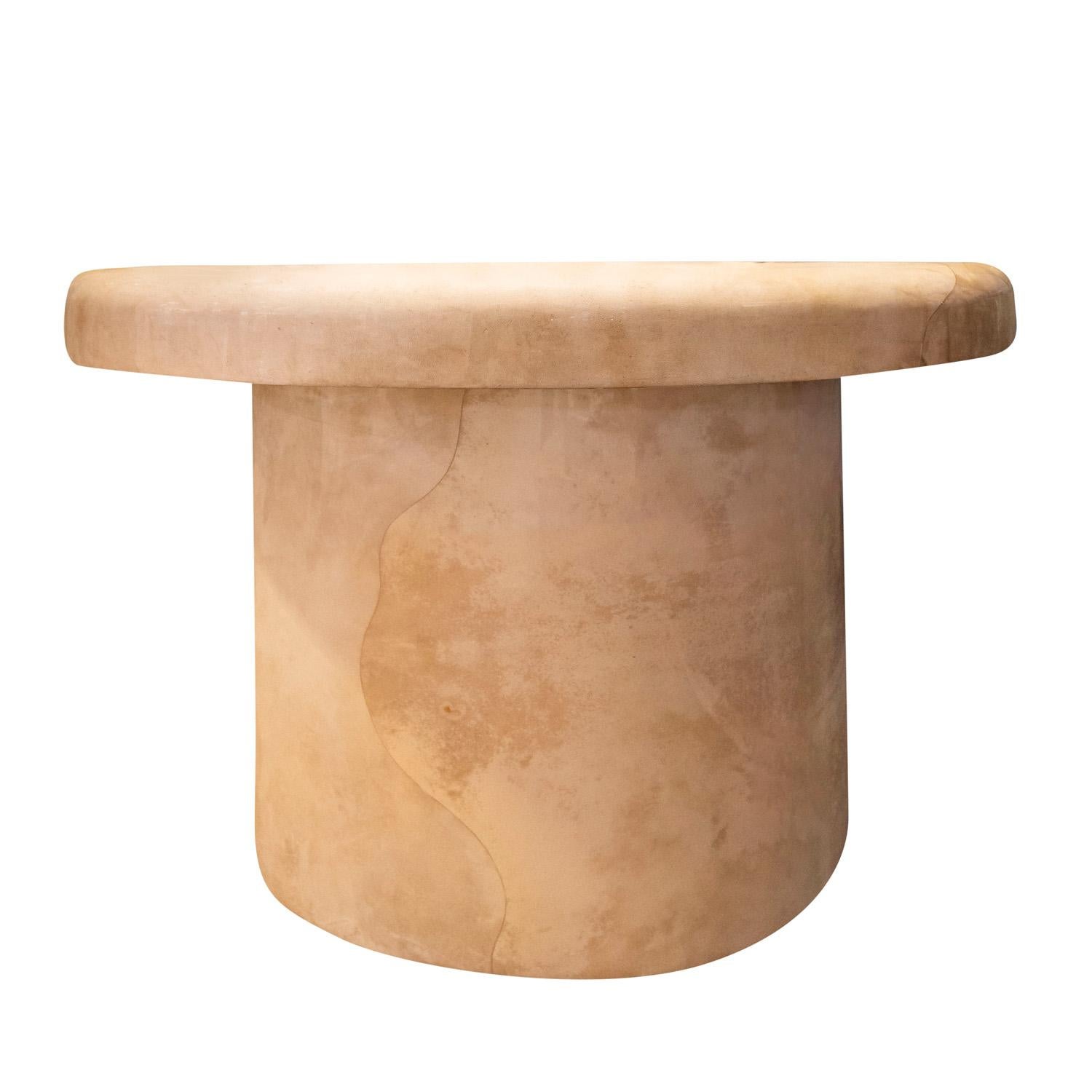 Karl Springer Rare "Goatskin Free Form Desk" 1988 For Sale at 1stDibs