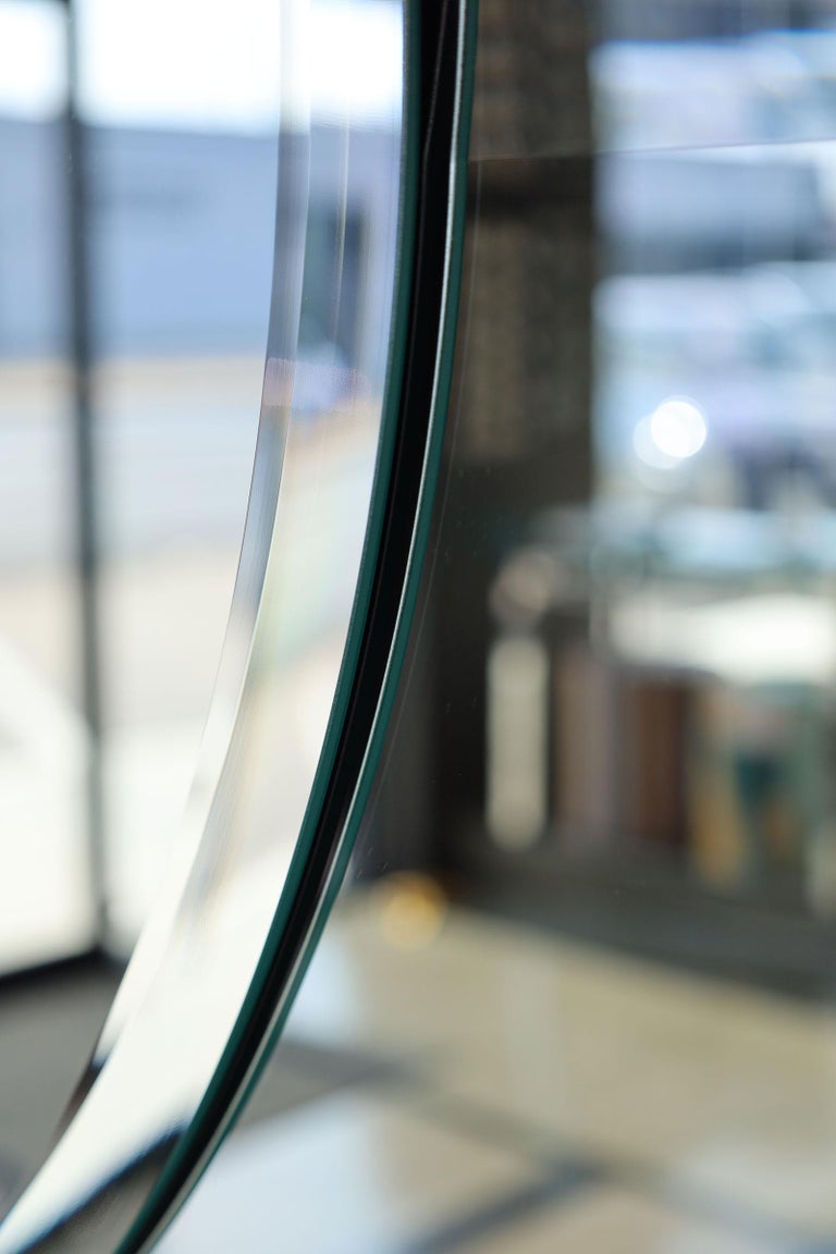 Karl Springer Saturn Mirror For Sale at 1stDibs