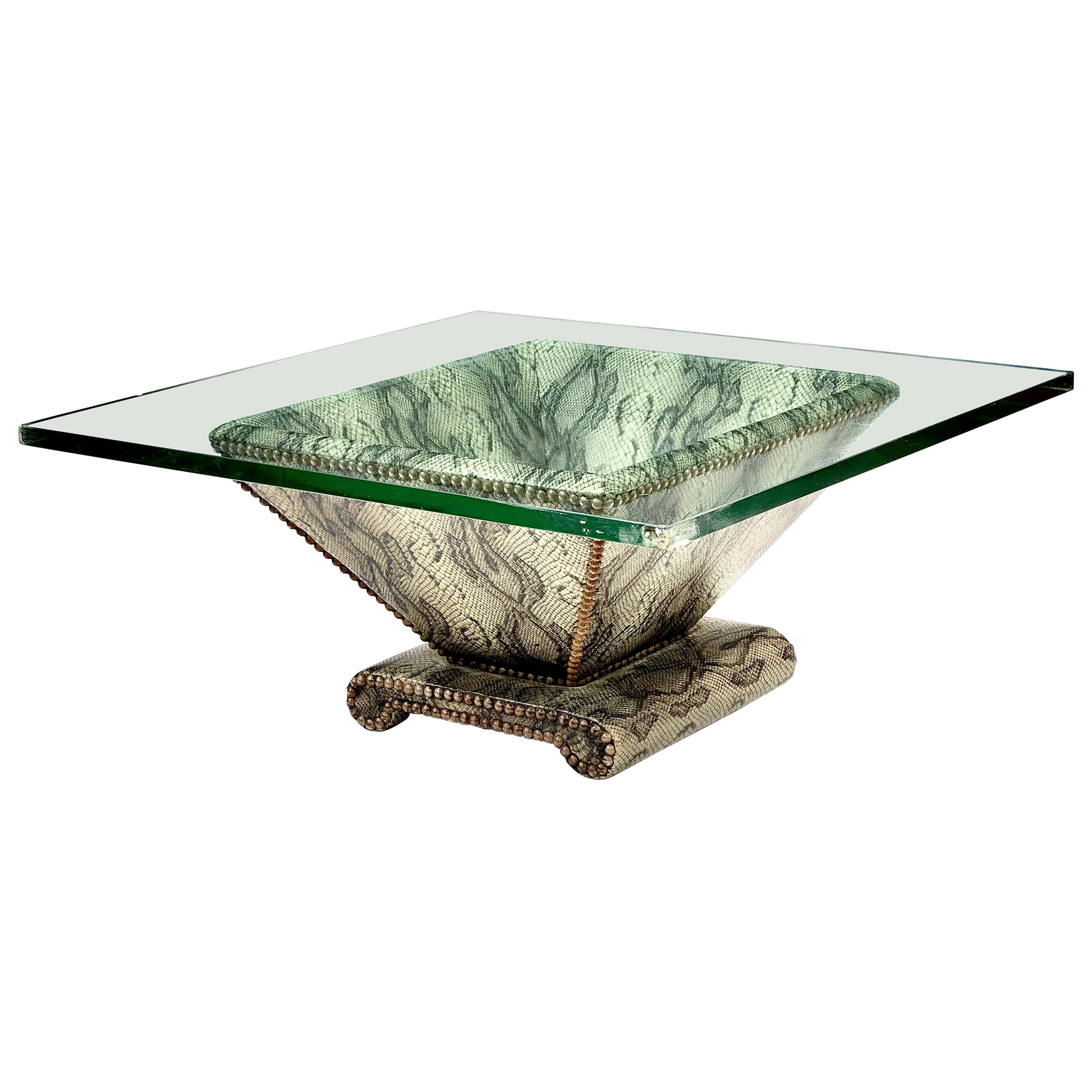 Rare Set of Hand Painted Karl Springer Freeform Tables at 1stDibs