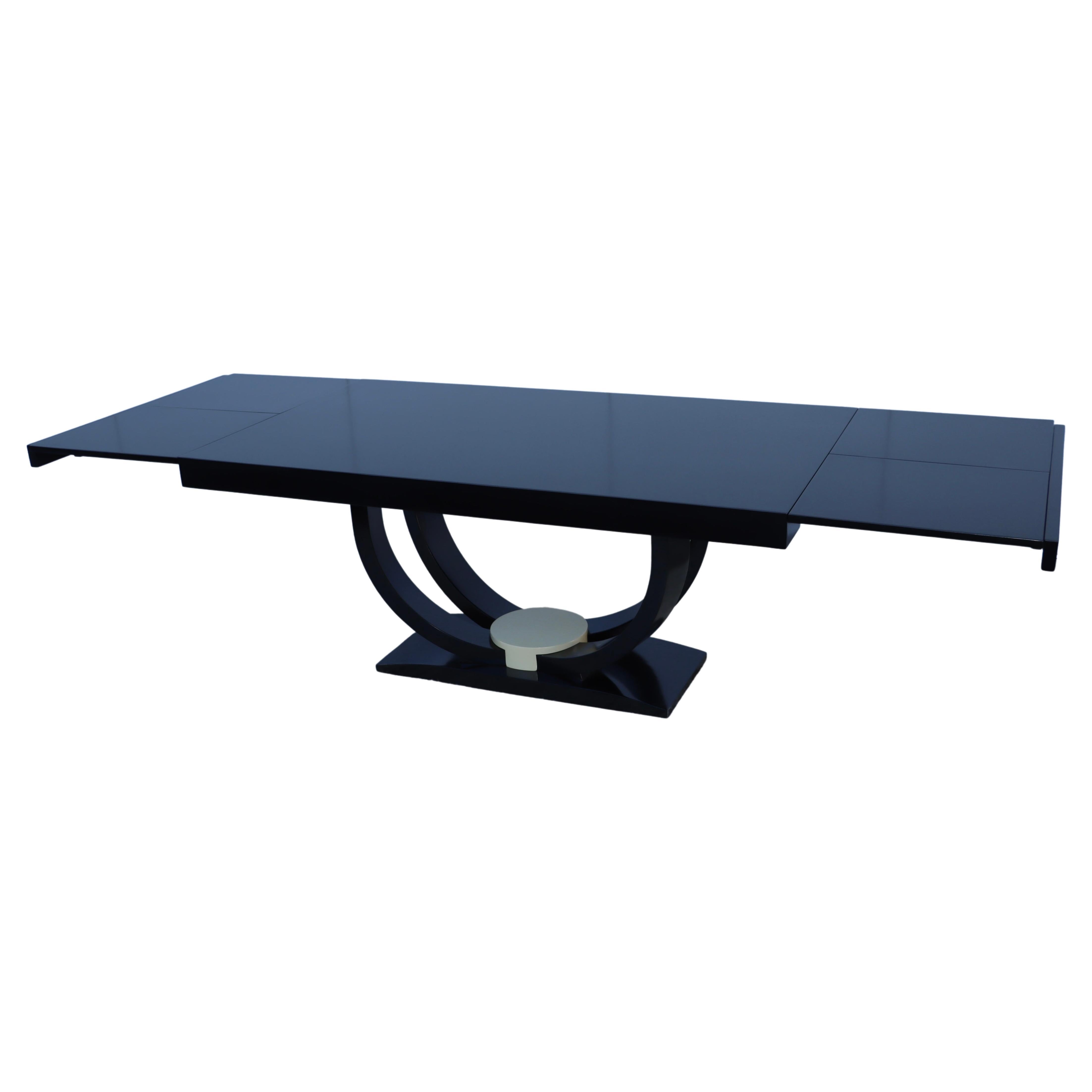 Karl Springer Style Racetrack Dining Table at 1stDibs