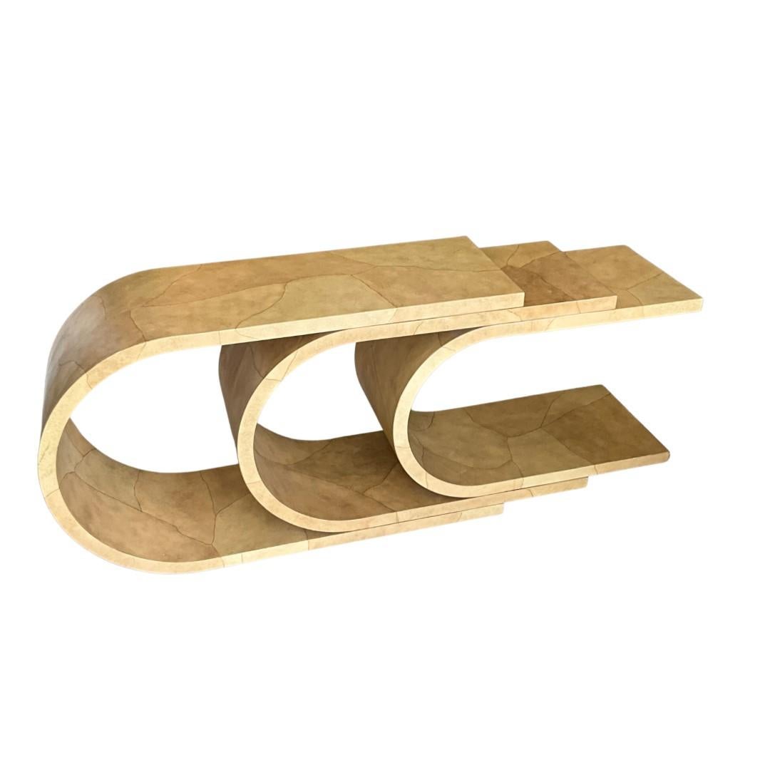 Karl Springer Style Console Table For Sale at 1stDibs