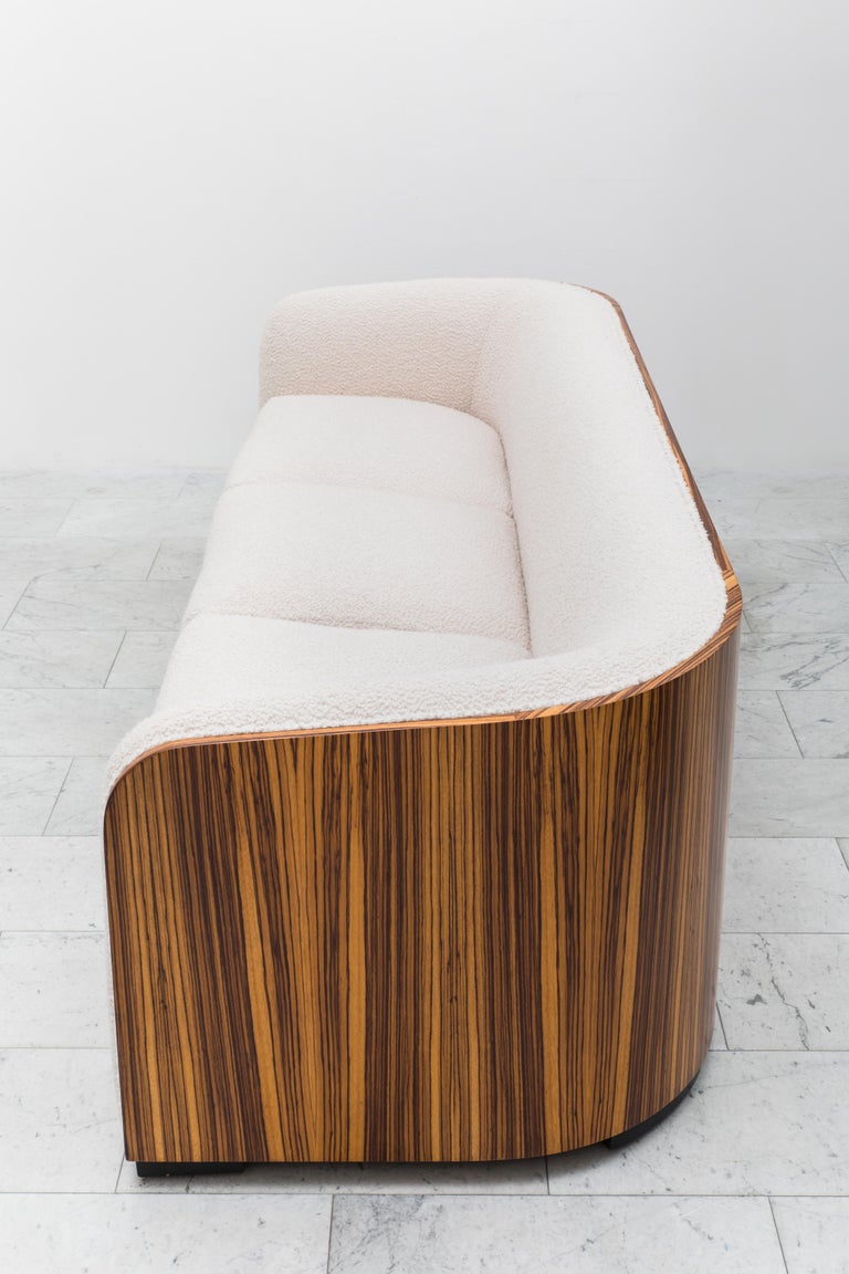 Karl Springer, Zebrano Pullman Sofa, USA, c. 1980 at 1stDibs