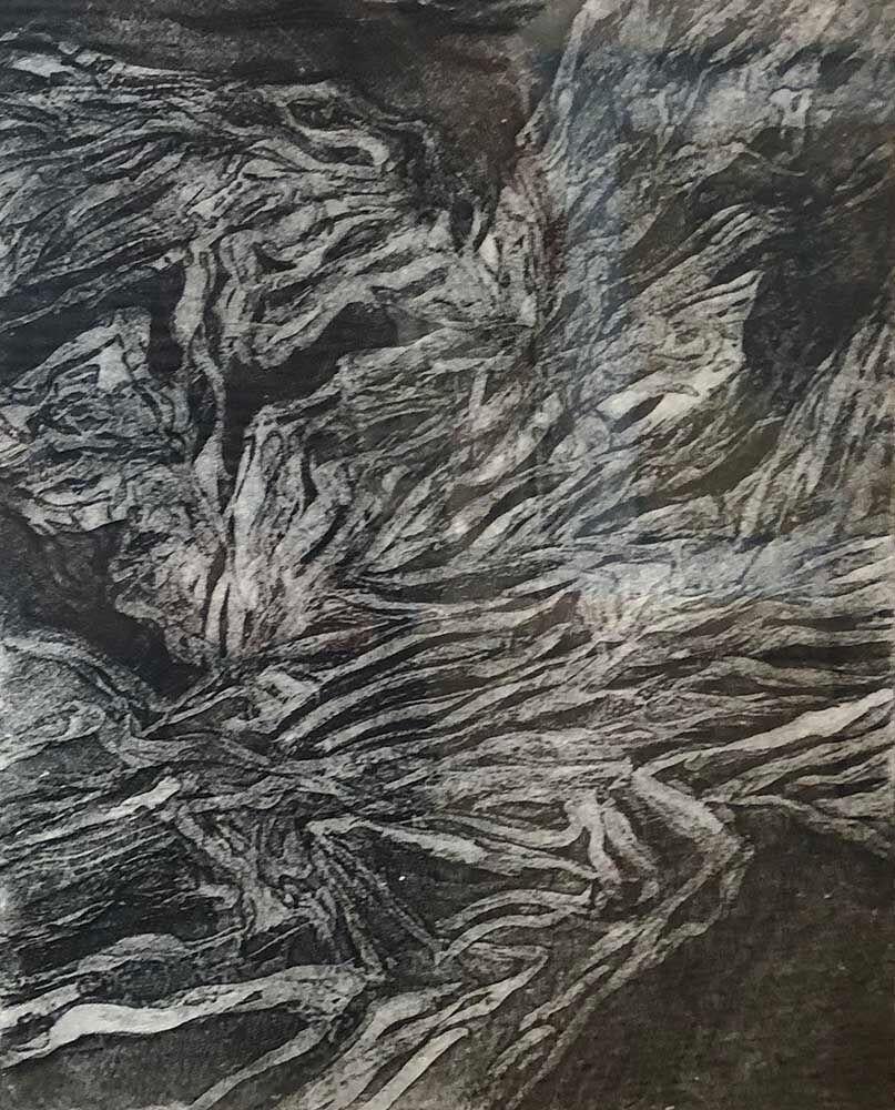 Karl Umlauf - "Striations" Abstract Expressionist Etching at 1stDibs