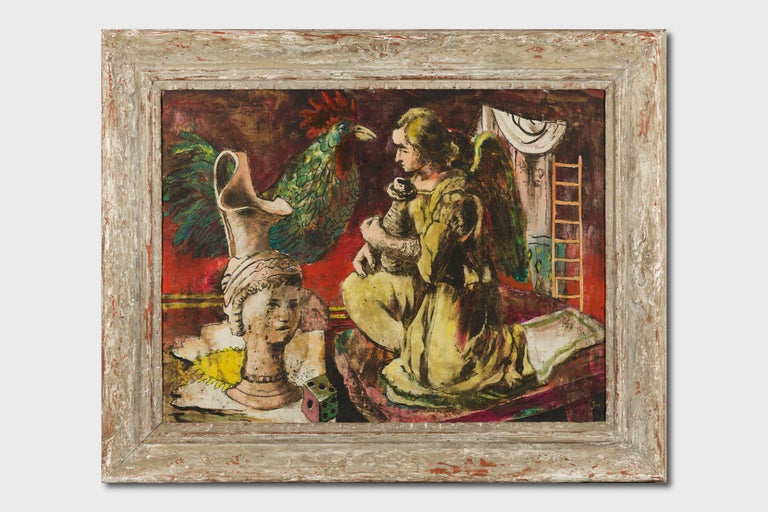 Karl Zerbe - Angel and Rooster For Sale at 1stDibs