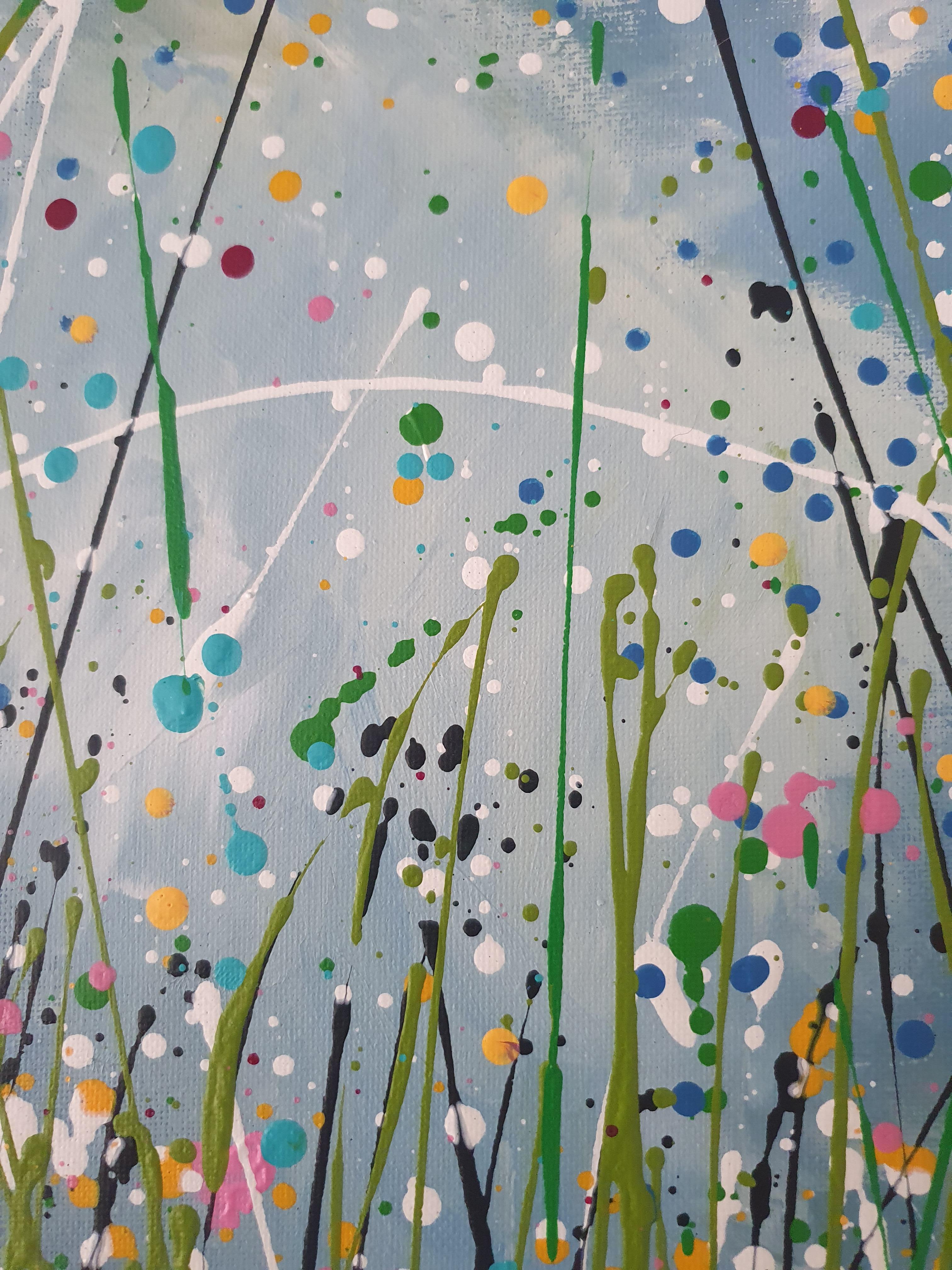 Karnish Art - Enchanted - Celebrate - Abstract Floral Colorful Focal ...