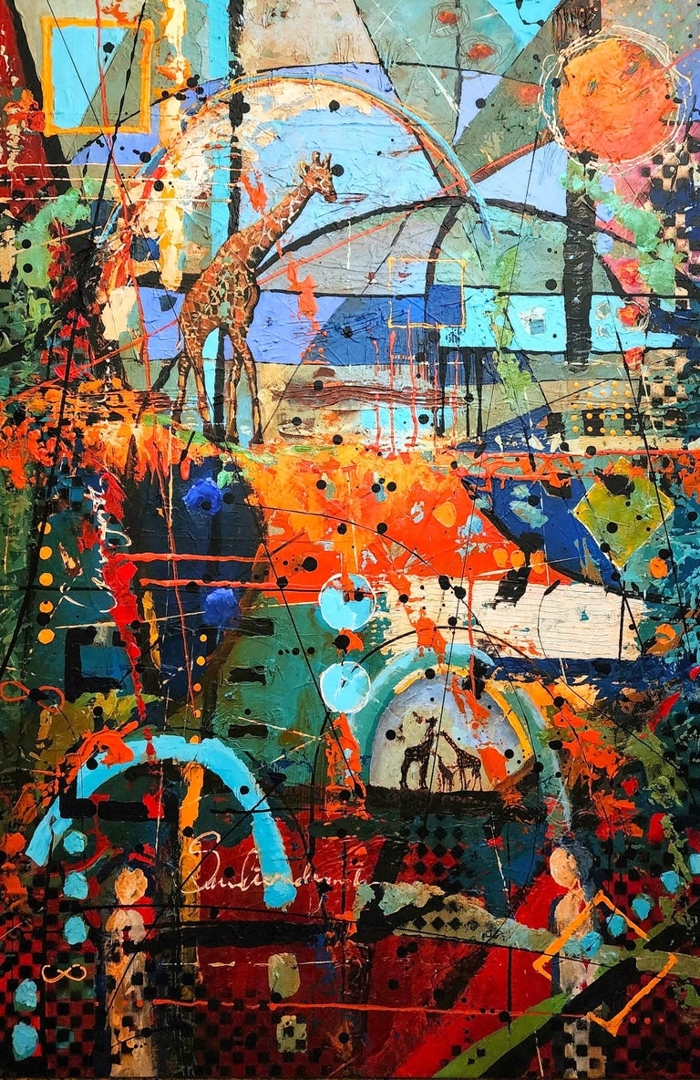 Giraffe Abstract Art