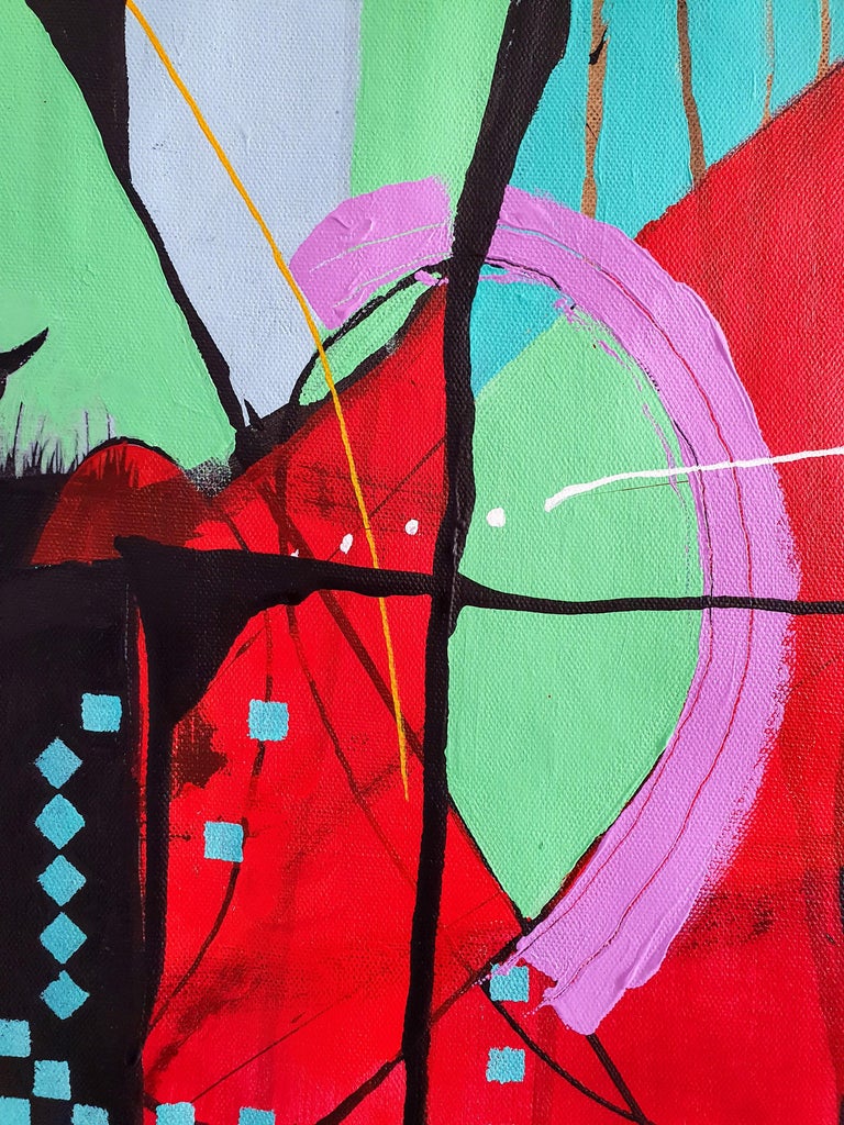 Karnish Art - The Guardians of Courage - Extra large expressionistic artwork depicting rhino For ...