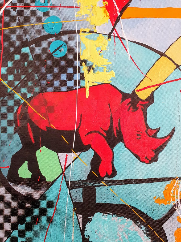 Karnish Art - The Guardians of Courage - Extra large expressionistic ...